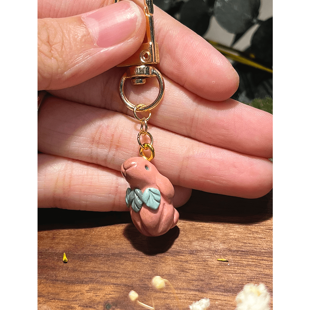 floral-rabbit-clay-keychain